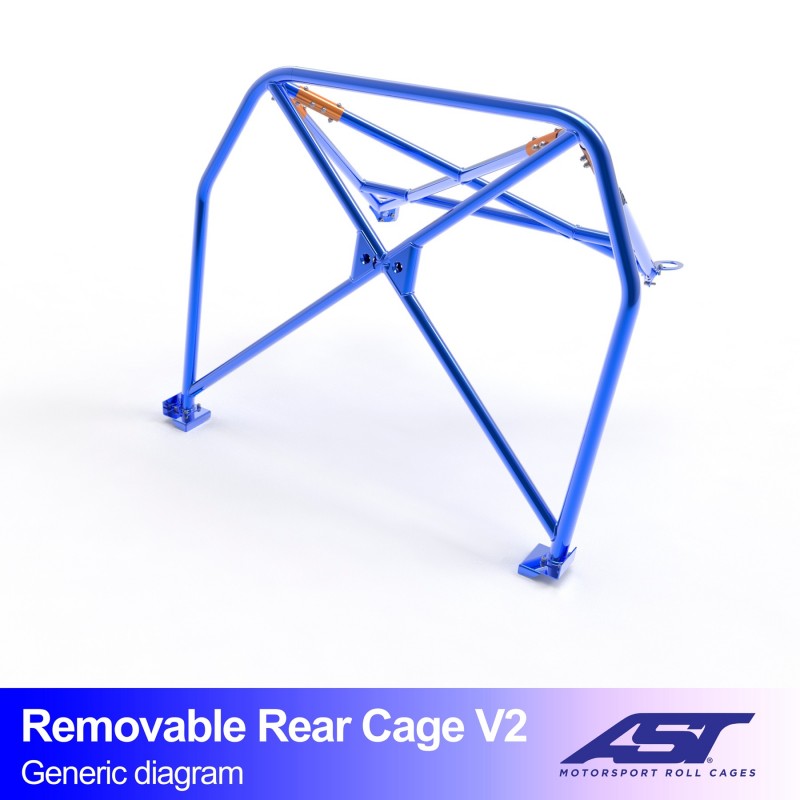 Roll Bar Posteriore CITROËN AX (Phase 1/2) 5-door Hatchback REMOVABLE ...