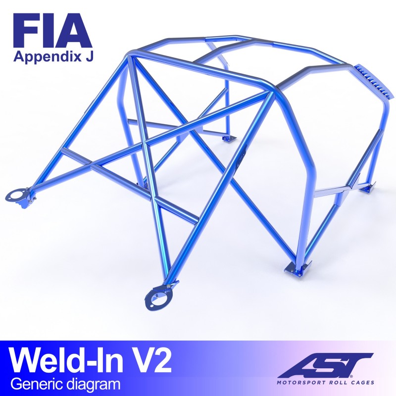 Roll Cage MERCEDES-BENZ (C123) 2-doors Coupe WELD IN V2