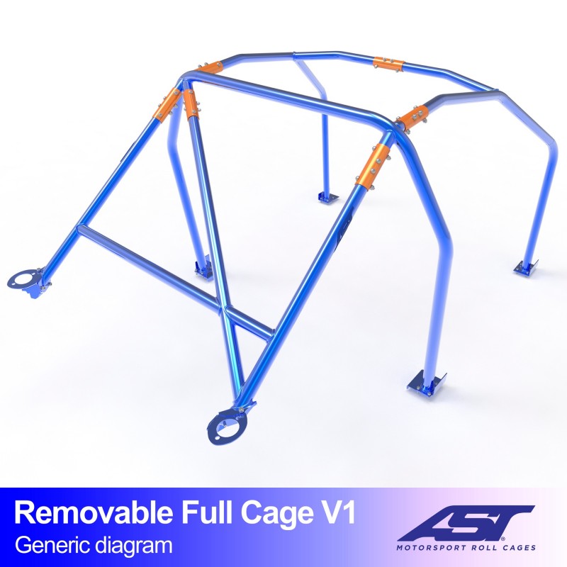 Arco de Seguridad SEAT 1430 4-door Sedan REMOVABLE FULL CAGE V1